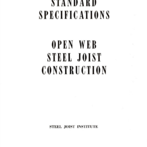 SJI Historical Specification & Load Tables Catalogs - Steel Joist Institute