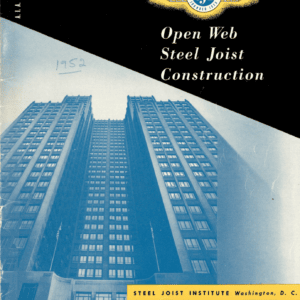 SJI Historical Specification & Load Tables Catalogs - Steel Joist Institute