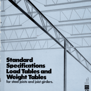SJI Historical Specification & Load Tables Catalogs - Steel Joist Institute