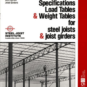 SJI Historical Specification & Load Tables Catalogs - Steel Joist Institute